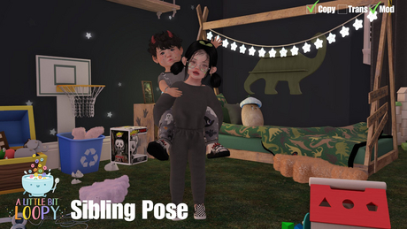 Second Life Marketplace - A Little Bit Loopy ~ Sibling Pose